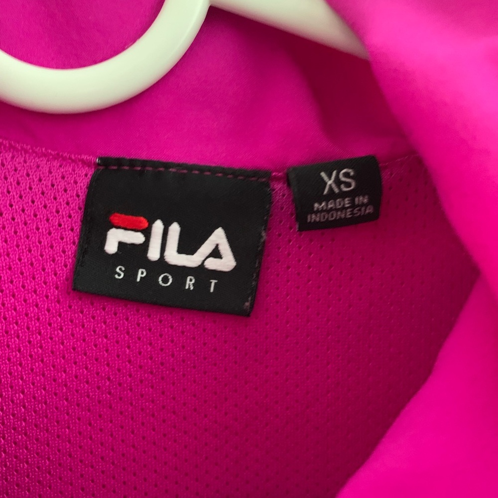 Hot Pink Fila Dry Fit Athletic Jacket - Gem